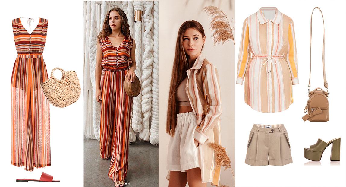 SIASPACE - Two looks with stripe clothes